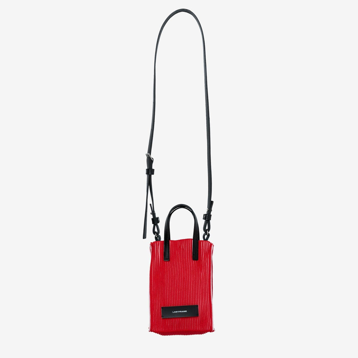 KASANE TOTE MINI / RED × LIGHT PINK – LASTFRAME